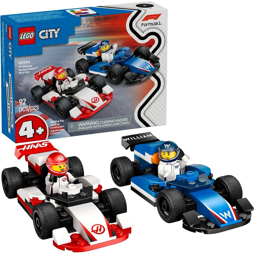 LEGO 60464 F1® Williams Racing & Haas F1® Race Cars - City 4+ – Toys ...